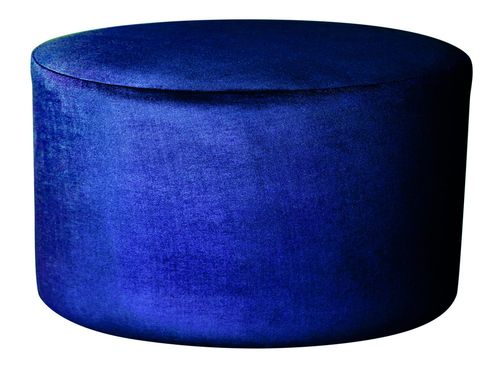 Large round NORMAN pouf, royal blue #904/906